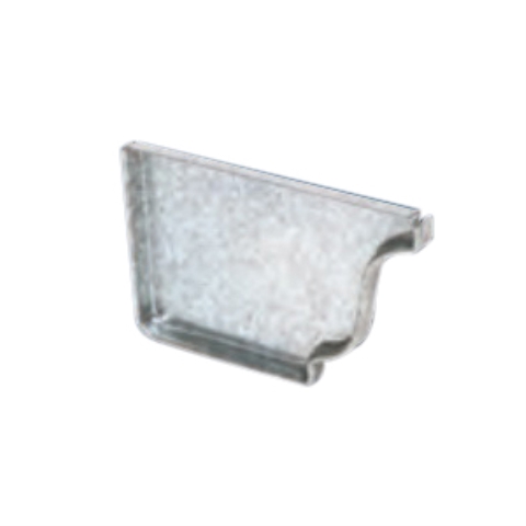 Amerimax 3300519 Left Hand End Cap, 5 in W, Brown, For: K-Style 28 ga ...